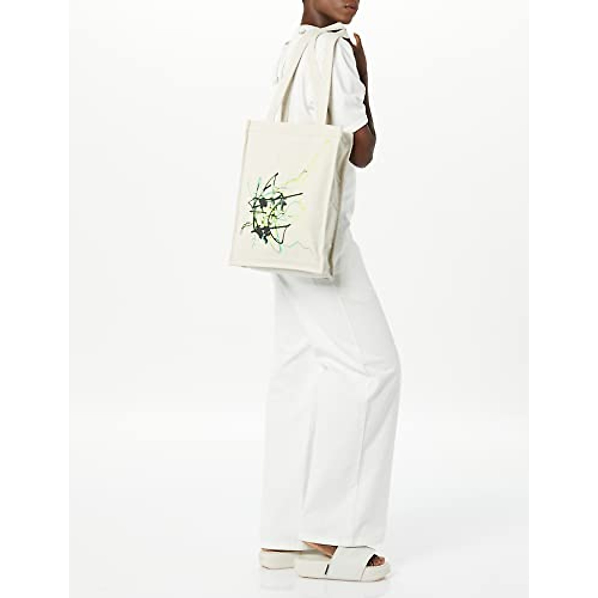rare/self All-Gender Printed Canvas Tote Backpack