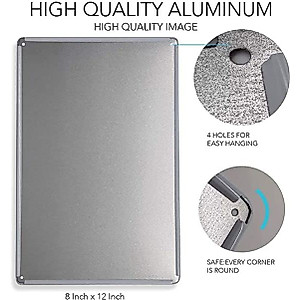 Retro Funny Metal Sheet Signs Mendocino, California, Wall Decoration, size:8 x 12