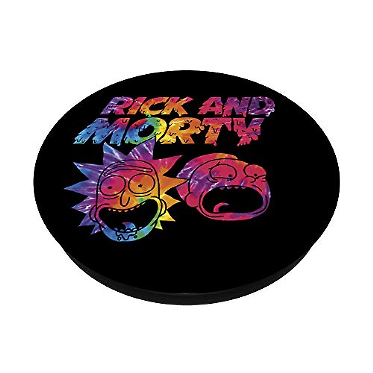 Rick And Morty Tie Dye Drip Graphic Hoodie PopSockets PopGrip: Swappable Grip for Phones & Tablets