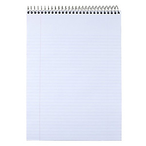 Meadwestvaco 59882 8-1/2" X 11" White Cambridge Stiff Back Wirebound Notebook,2 Pack