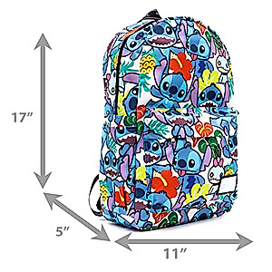 Wondapop Disney Lilo and Stitch Artistic 17" Full Size Nylon Backpack