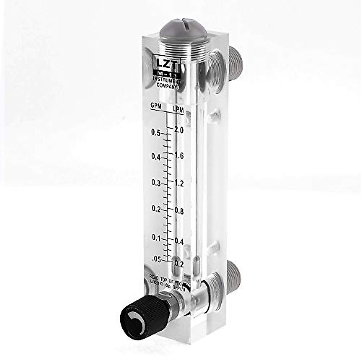 tatoko 1/2 Inch PT Thread 0.05-0.5GPM 0.2-2LMP Water Liquid Flow Meter Flowmeter