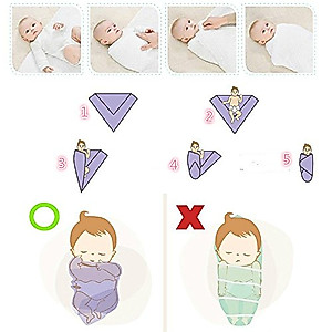 AIVIAI Muslin Baby Swaddle Blankets Baby Long Ripple Wrap Toddler Blankets