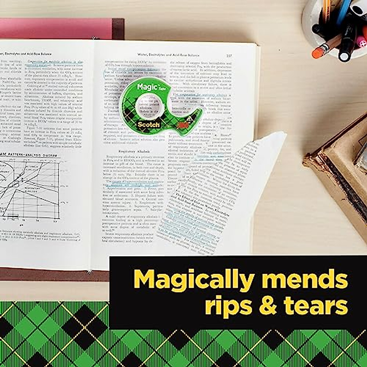 Scotch Magic Tape, Invisible, Home Office Supplies and Back to School Supplies for College and Classrooms, 4 Rolls with 4 Dispensers