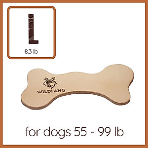 Wildfang® Leather Bones for Dogs | Dental Care, Snack & chew Toys | Leather Chewing Bones