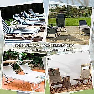 Vinyl Sling Chair Spline 1/4" Outdoor Patio Chair Spline Long Solid Replacement Awning Cord Replacement Fabric Sling Chair Spline Replacement for Outdoor Patio Lawn Garden Pool Furniture(25 ft)