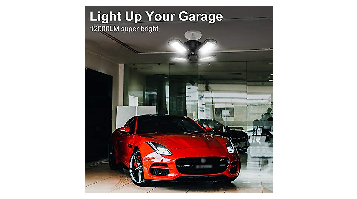 Brighten Large Spaces with 120W Deformable Garage LED Light