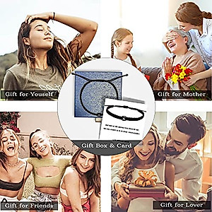 Nymerianoble Initial Bracelets for Women Men Initial Bracelet A Charm Handmade Bracelets Rope Braided Letter Bracelet for Teen Girls Adjustable Jewelry Mother Day Gifts for Mom Her