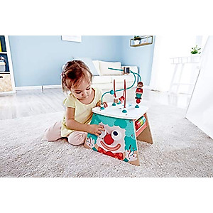 Hape Light-Up Circus Activity Cube | Bright Activity Center Development Play Set Toy for Toddlers