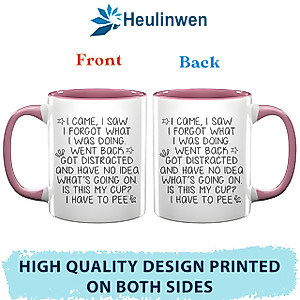 Funny Senior Citizen I Came I Saw I Forgot Mug 11oz - Sarcastic Gift For Old People, Mom, Grandma - Mothers Day, Birthday, Retirement, Christmas Gift For Elderly - Lightweight Coffee Mugs For Elderly