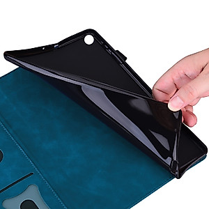 Case for Samsung Galaxy Tab A8 10.5'' 2022 PU Leather Cover SM-X200/X205 Flip Stand Shell with Card Holder Multi-Angle Viewing Business for Galaxy Tab A8 10.5 inch Tablet,Navy Blue