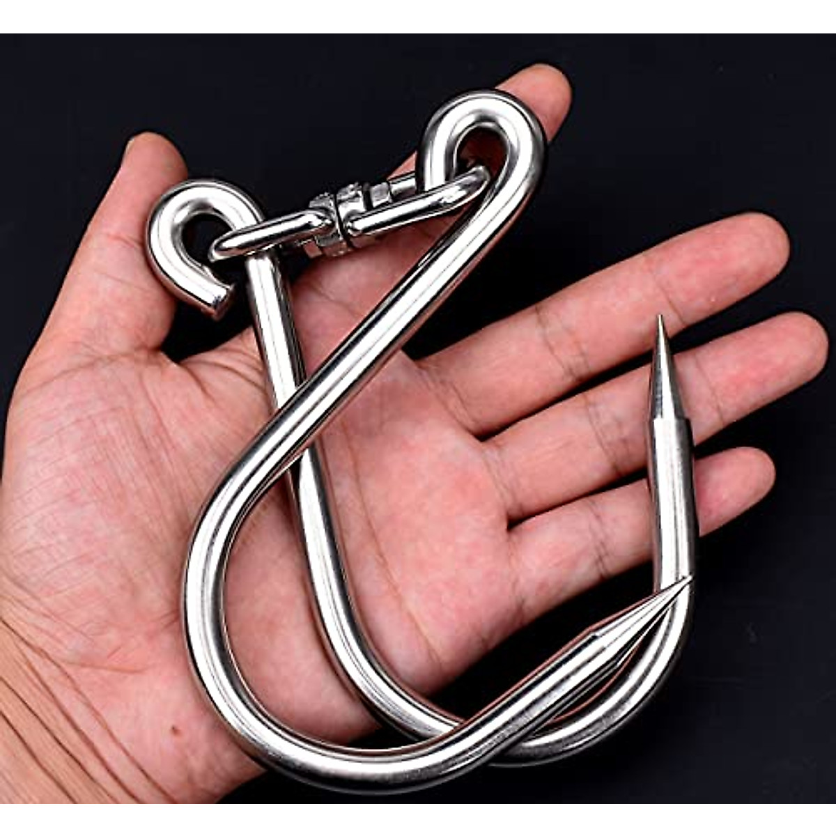 4 Packs Swiveling Meat Hook,Alele Heavy Duty Stainless Steel Processing Butcher Hooks - Large Fish,Hunting,Carcass Hanging Hook