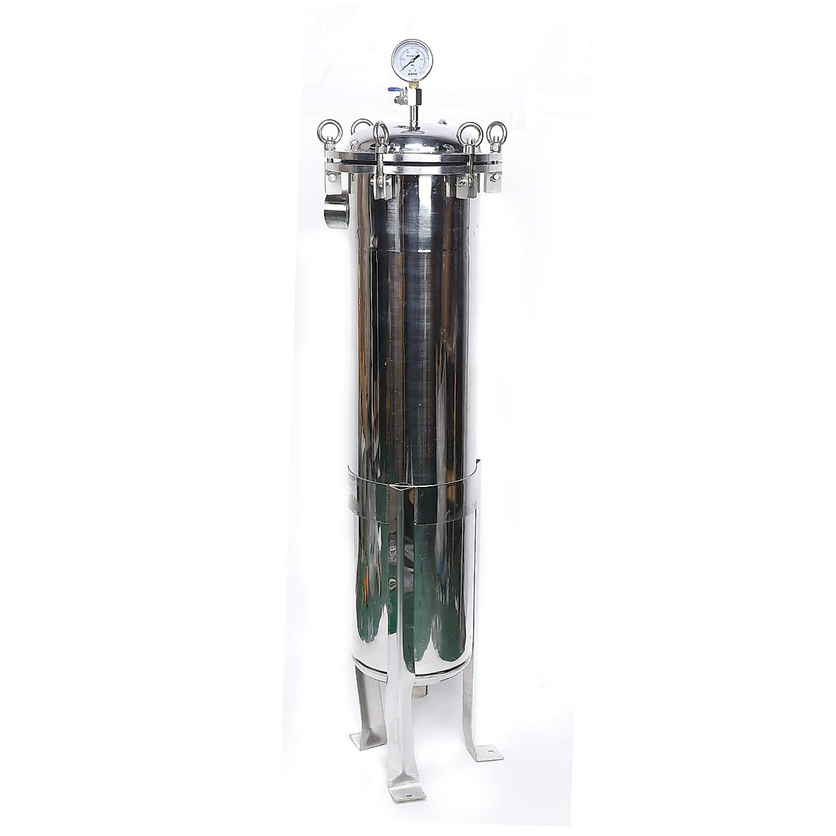 Bag Filter Housing, 304 Stainless Steel Filter, Pressure Filter Device Height Adjustable