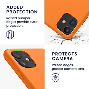 kwmobile Case Compatible with Apple iPhone 11 Case - TPU Silicone Phone Cover with Soft Finish - Fruity Orange