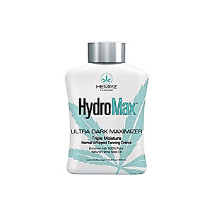 HEMPZ Hydromax Maximizer - Herbal Moisturizing Self Tanning Lotion for Tanning Beds, Beach, Sun 13.5 Fl OZ
