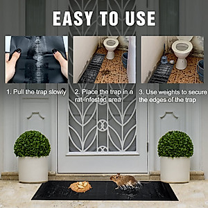 10 Pack Sticky Mouse Trap, Super Large 47.2 * 11'' Glue Traps for Mice and Rats Traps Indoor for Home, Rodent Snakes Spiders Roaches