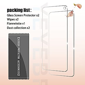 Galaxy S10e Screen Protector By YEYEBF, [2 Pack] HD-Clear Tempered Glass Screen Protector [Bubble-Free][3D Glass][9H Hardness][Case-Friendly] Screen Protector Glass For Samsung Galaxy S10e