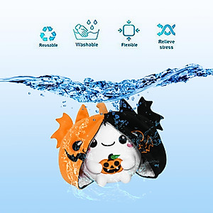 NJXQLL Halloween Plush Toys, Halloween Stuffed Animal Plush Pillow, Pumpkins Ghosts Halloween Plushies Toys for Adults and Kids, Halloween Christmas Birthday Party Home Decor