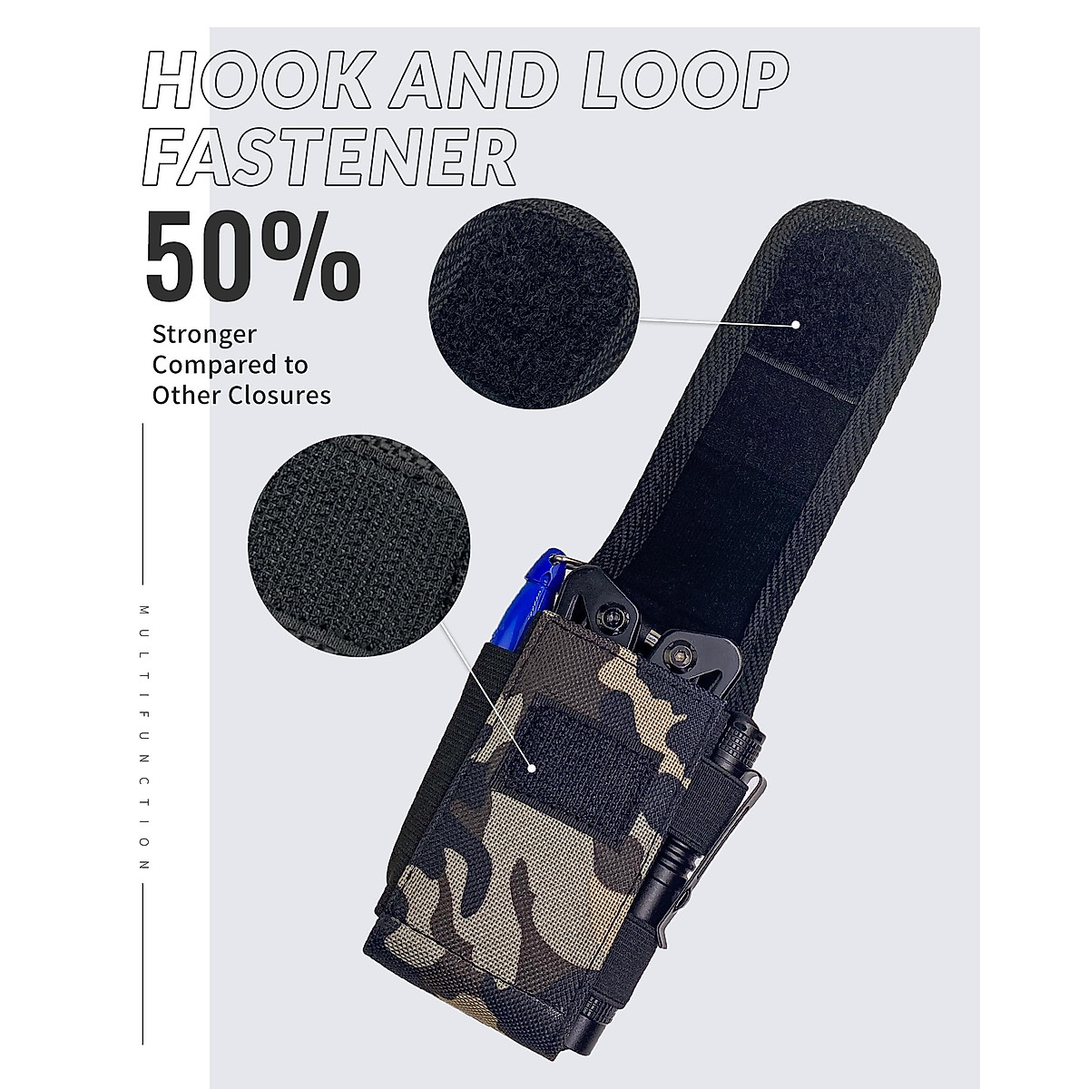 Multitool Sheath-Multi Tool Pouch,Multi Tool Sheath for Belt,Multitool Case,Pocket Knife Belt Holder,Small Tool Pouch Compatible with Multitool Accessories with Leather Logo and Belt Clip for Man