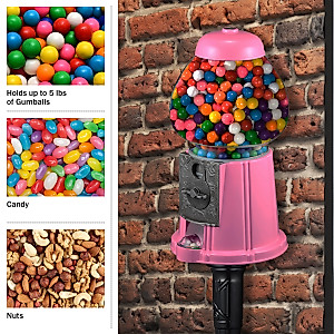 Great Northern Popcorn 83-DT5683-P Gumball Machine, 15", Pink
