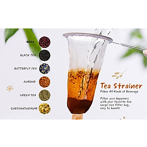DDPREMIUM Traditional Thai Style Tea Filter Stainless Steel Size 5.5 Inches