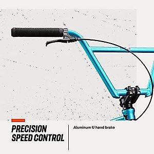 Mongoose Legion L80 Freestyle Mens and Womens BMX Bike, Advanced Riders, Adult Steel Frame, 20-Inch Wheels, Teal