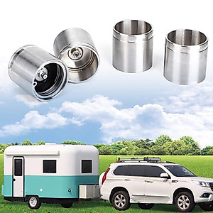 4pcs 2.441in Stainless Steel Trailer Bearing with Protective Buddy Bra Accessory, Automatic Check Function