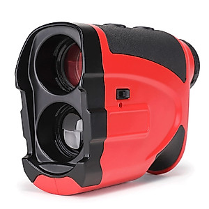 FIDDAA Laser Rangefinder, Multifunctional Rangefinder,1000m Laser Range Finder,7X Magnification,Hand-held high-Magnification high-Definition Golf 1000 Meter Measuring Instrument (Color : Red)