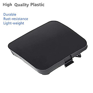 RainMan S 2 x Auto Parts Left & Right Front Bumper Tow Hook Cover Cap Replacement for 2006 2007 2008 Toyota RAV4 Black 53286-42931 53285-42930