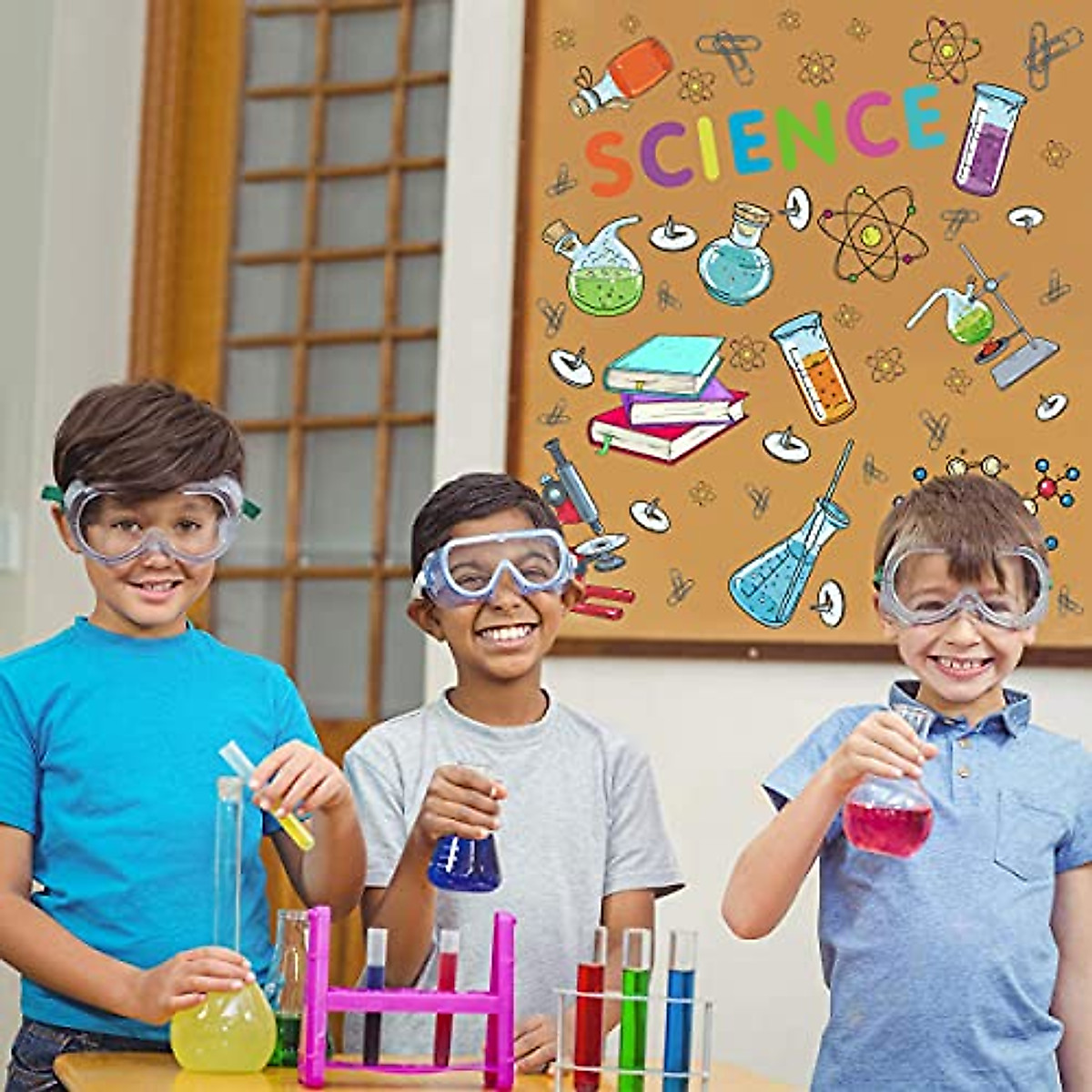 IARTTOP Colorful Student Science Laboratory Wall Decal, Chemical ...