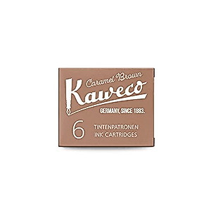 Kaweco Ink Cartridges 10000259 Pack of 6 Caramel Brown