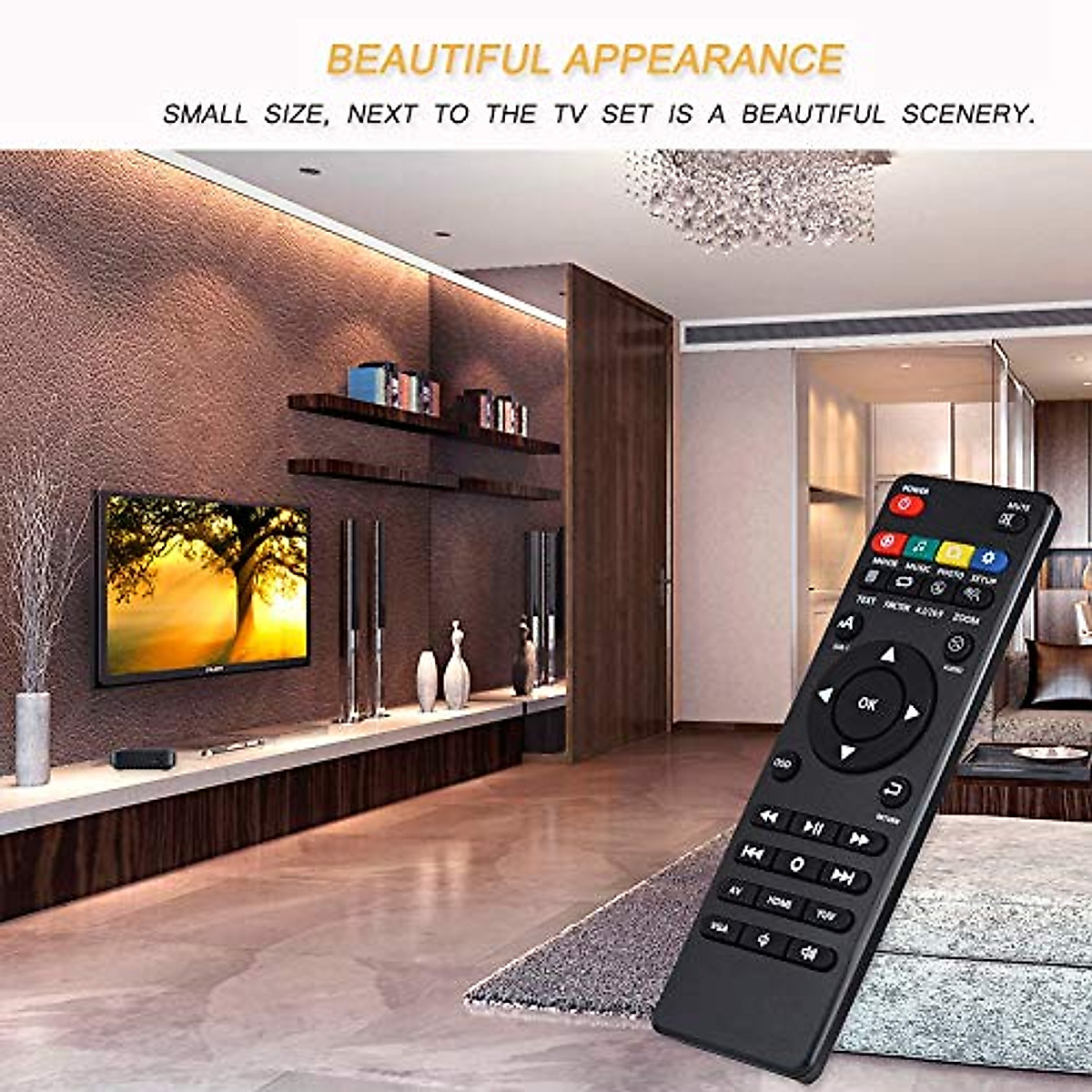1080P Media Player with HDMI / PrPbY / AV Output, Full HD Digital MP4 Player with Remote Control Read USB Drive/SD Cards/HDD for RMVB / MKV / JPEG etc(Black-US)