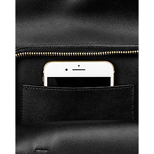 Skip Hop Diaper Bag Backpack: Greenwich Multi-Function Baby Travel Bag with Changing Pad and Stroller Straps, Vegan Leather, Black (Discontinued by Manufacturer)