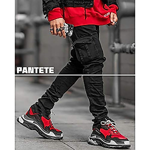 Pantete Mens Slim Fit Jeans 7 Pockets Stretch Skinny Denim Pencil Pants Nova Fashion