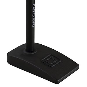 Gator Frameworks Short Weighted Base Microphone Stand with Soft Grip Twist Clutch, Boom arm, and both 3/8" and 5/8" Mounts; Base Dimensions - 4.5" X 8" (GFW-MIC-0821)