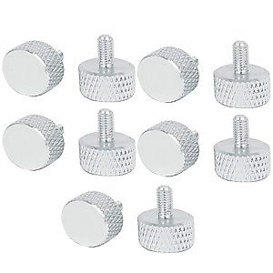New Lon0167 Computer PC Featured Graphics Card Knurled reliable efficacy Thumb Screws Silver Tone M3x6mm 10pcs(id:4bb 13 d4 2a2)