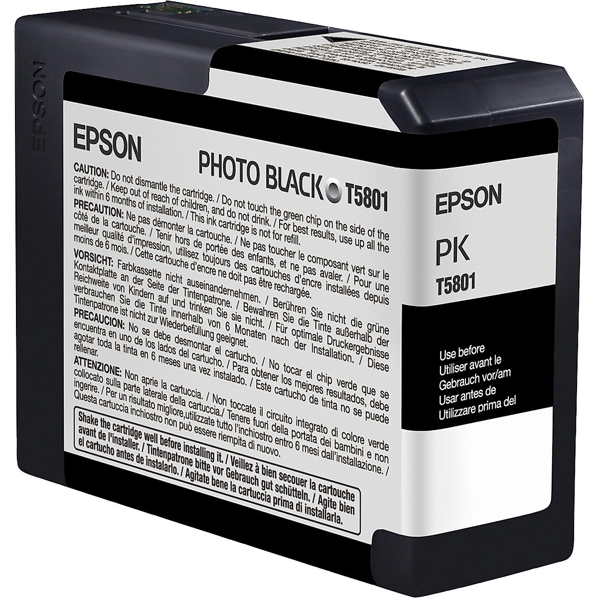 Epson T5801 UltraChrome K3 Photo Black Cartridge Ink