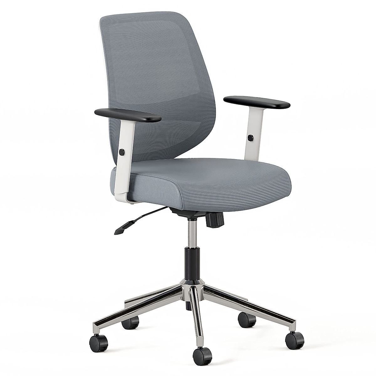 Branch Daily Chair - Computer Office Chair with Swivel, Lumbar Rest, and Adjustable Armrests - Sustainable, Stylish Mesh, & Adjustable Armrests - Comfortable Seating for Improved Posture - Slate