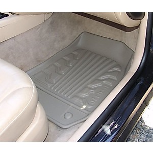 Lund 283096-T Catch-It Vinyl Tan Front Seat Floor Mat - Set of 2