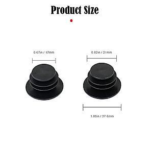 12 Pieces of Plastic Handlebar Bar End Plugs Bicycle Handlebar end caps are Suitable for Road and Mountain Bike.