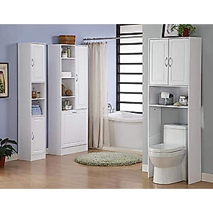 4D Concepts Bathroom 2 Door Wall Cabinet, White