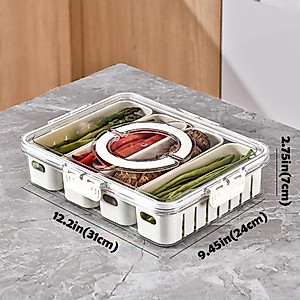 RUDINO,Fridge Organizer,Fridge Storage,Fridge Organizers And Storage Clear,Fridge Organization,Fridge Storage Containers,Stackable With Lid For Fruit,Refrigerator Tissue,Vegetables,Food And Beverages.