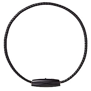 Airvida M1 Wearable Ionic Air Purifier| Titanium Necklace and Collar Clip| 99% removal rate verified by 3-party labs| USB rechargeable (19.6 in, Black)| Best gift for mom