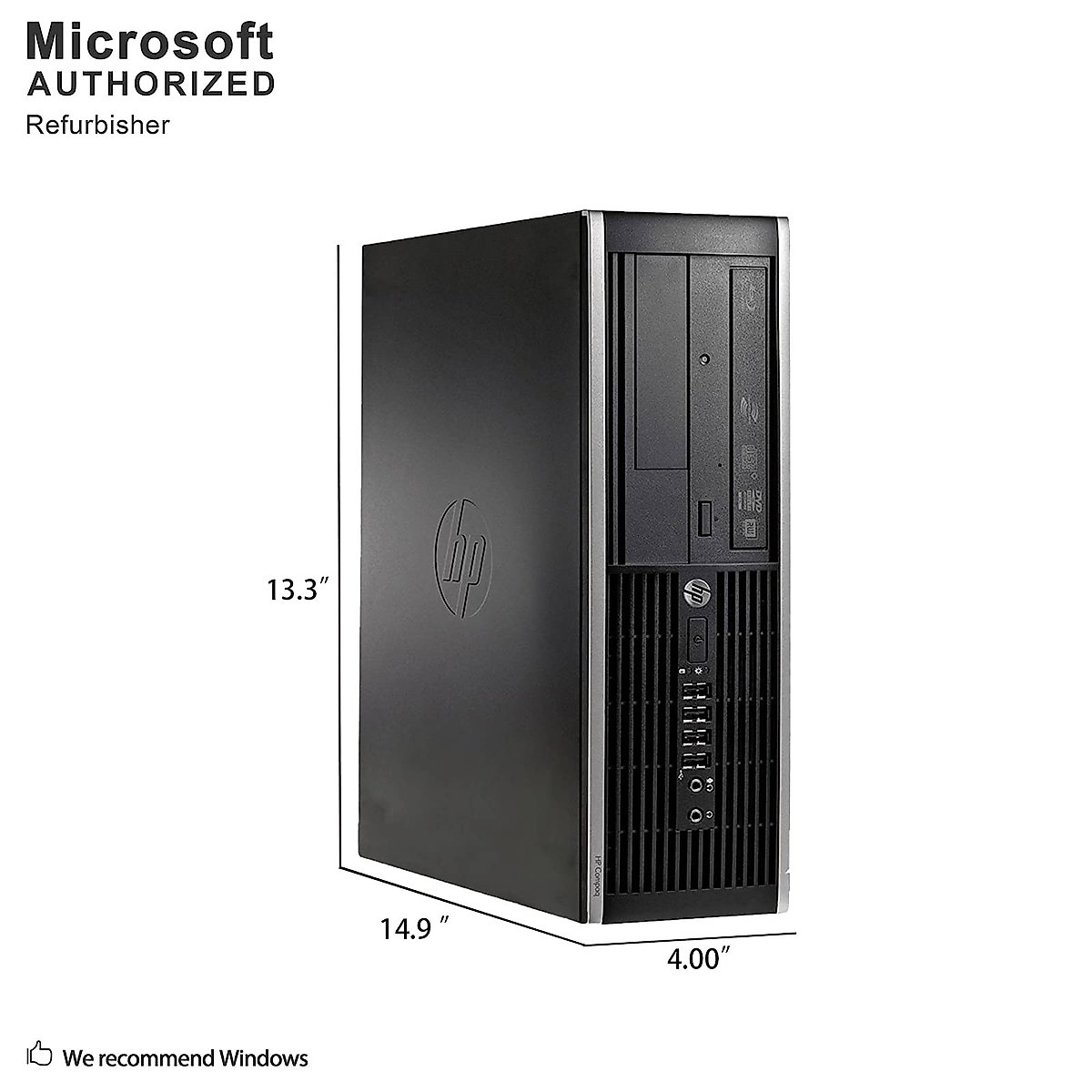 HP Elite 8200 SFF High Performance Business Desktop Computer Intel Quad Core i7 up to 3.8GHz Processor 2TB HDD 16GB DDR3 Memory DVD Windows 10 Professional (Renewed) (16GB)