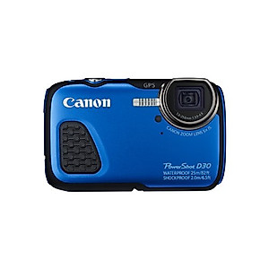Canon PowerShot D30 Waterproof Digital Camera, Blue