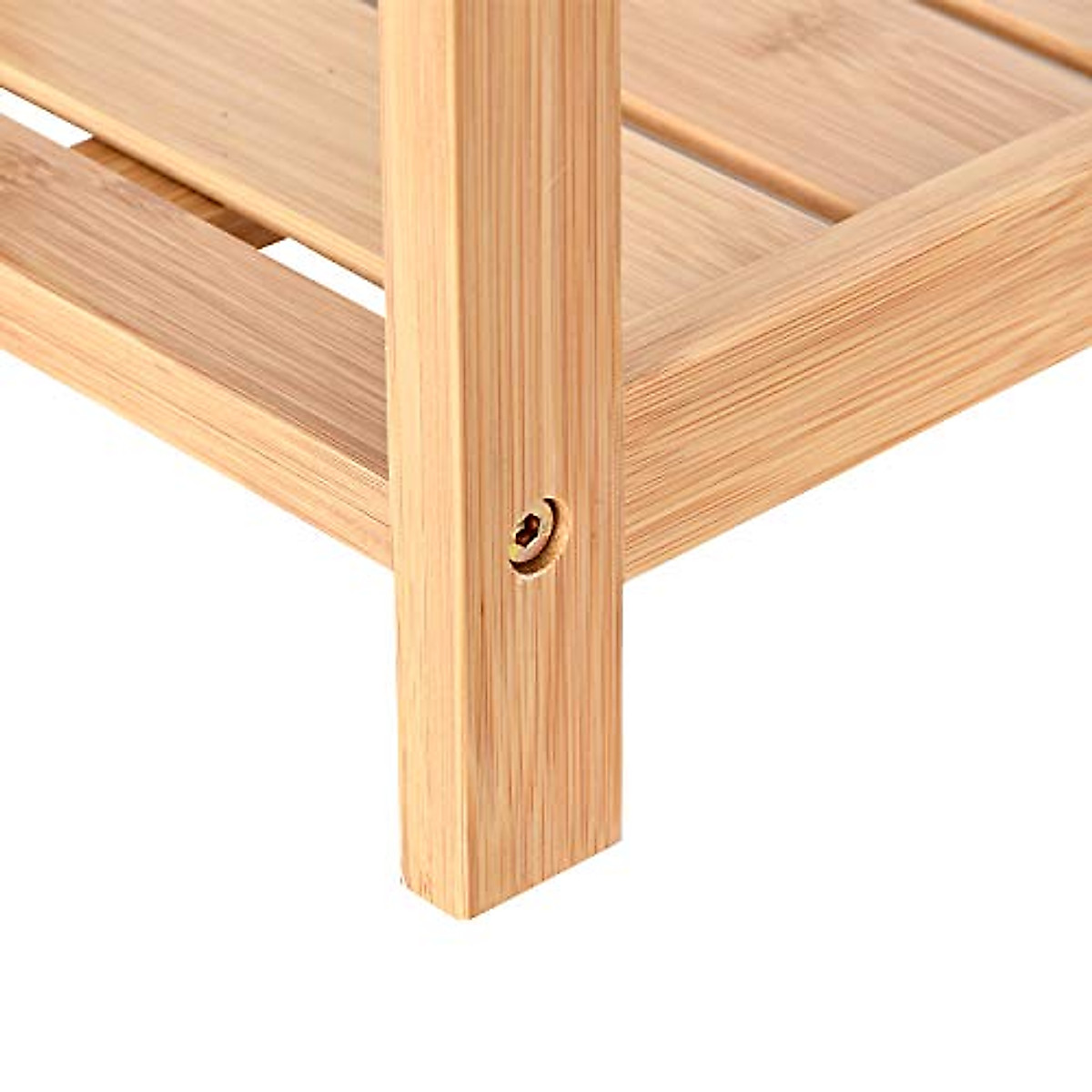 ToiletTree Products Bamboo Towel Rack Holder for Bathrooms (3 Tier) - Freestanding Beach Towel & Poolside Rack with Bottom Storage Shelf – Organizer for Bath, Hand Towel, Wash Cloths