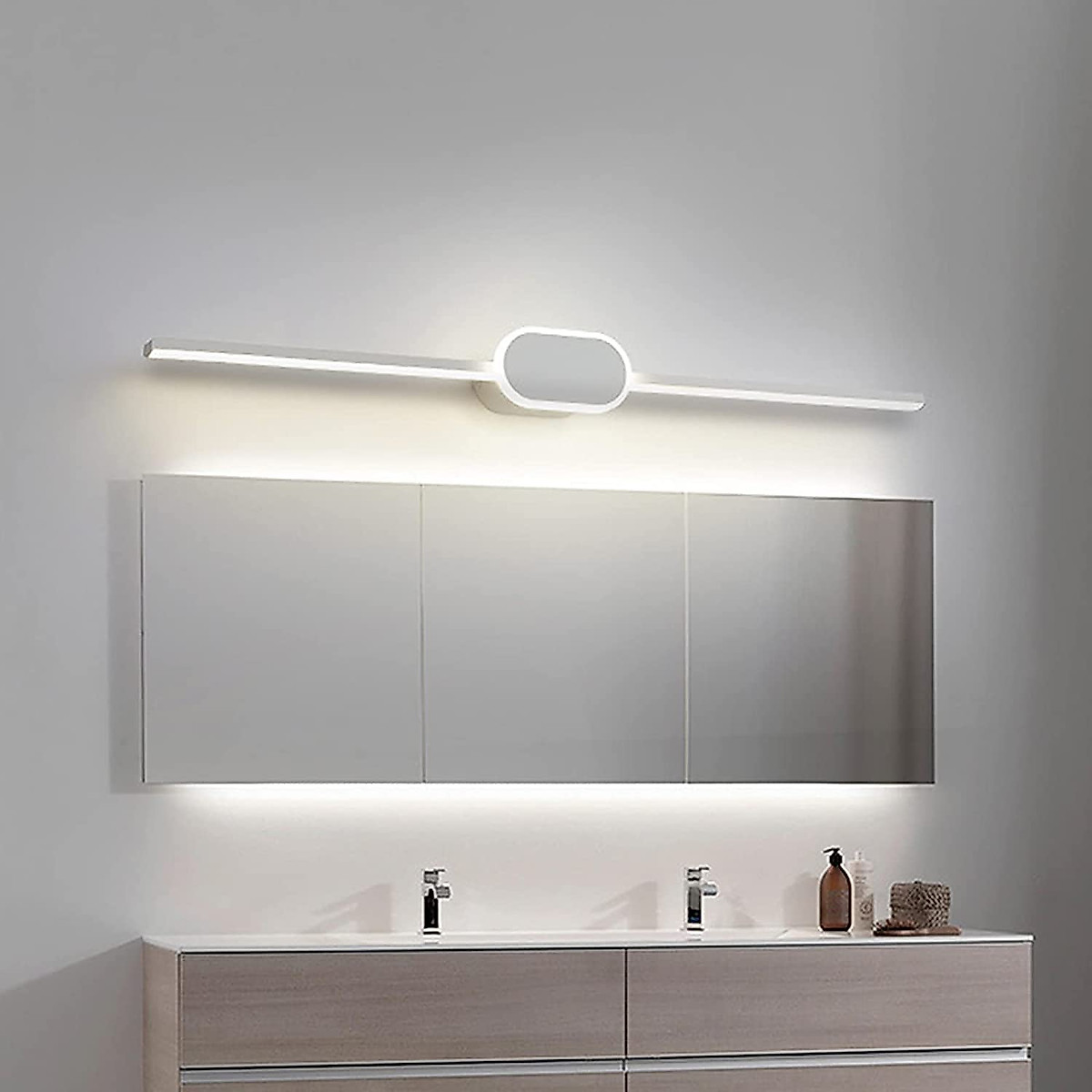 SieHam Bath Mirror Lamps,Led Mirror Front Lights,Dressing Table Vanity Bathtub Anti-Fog Closet Wall Lamp/White Light/81Cm