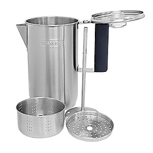 Stanley 10-01876-010 The Cool-Grip Camp Percolator Stainless Steel 1.1QT / 1.0L