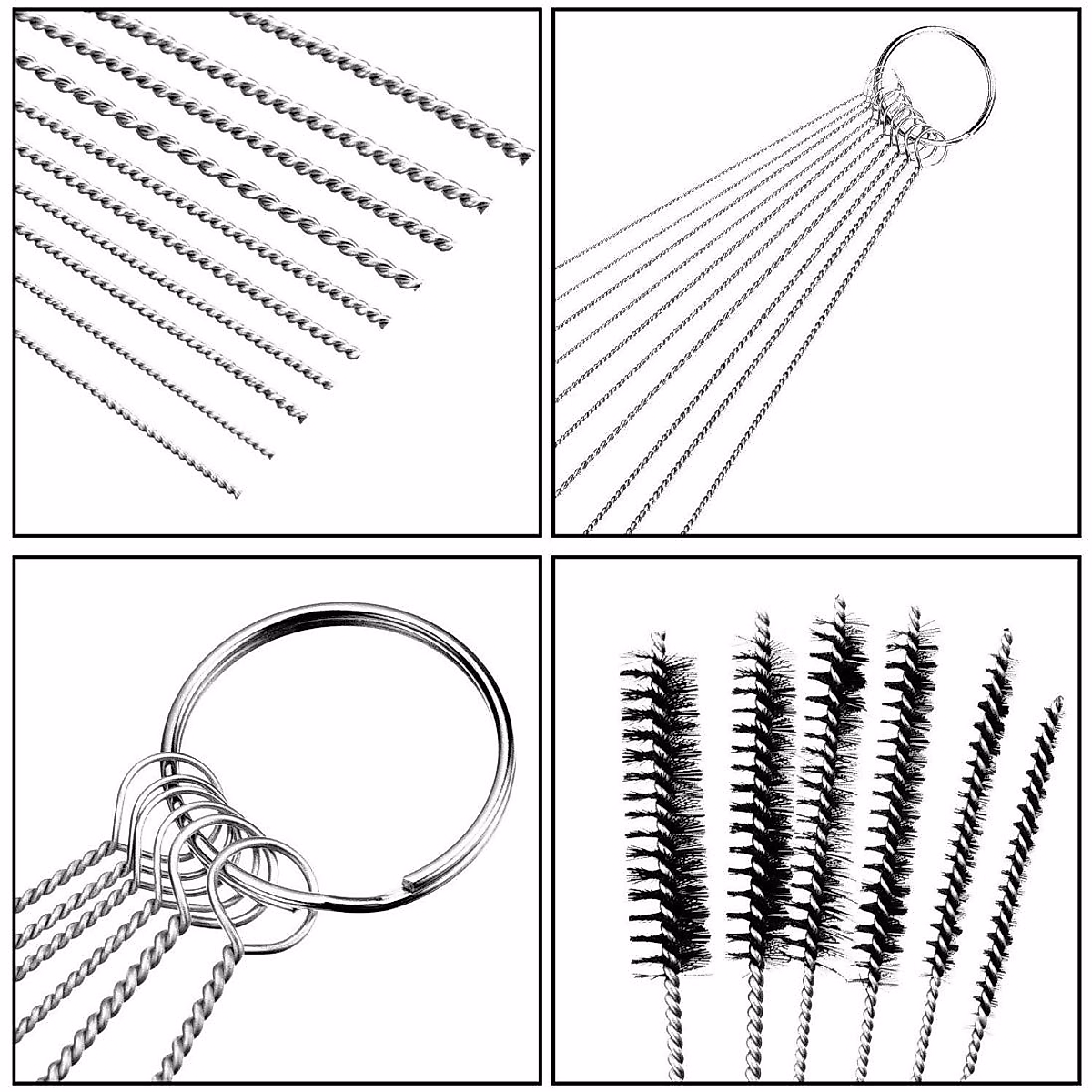 DIY Crafts 17 Pc HVLP Spray Gun Cleaning Maintenance Kit Brush Wire Lubricant Cleaner Spray Gun Cleaning Set for HVLP Gravity, Suction, Detail Paint Guns, Airbrush (Design No # 3, Maintenance Kit)