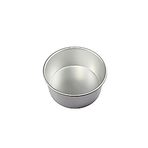 4/6/7/8/9/10/12 inch Round Cake Pans Aluminum Alloy Deep Cake Baking Pan Oven Baking Pans Cake Tin for Baking Layer Wedding Birthday Cake(4inch)